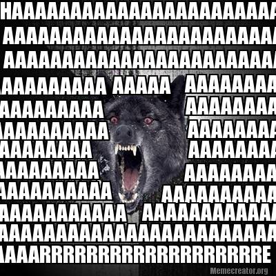 Insanity Wolf Meme Blank