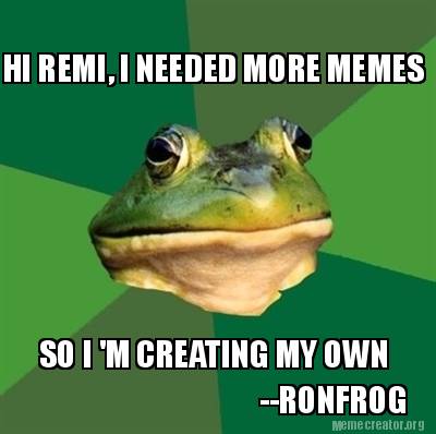Meme Creator - Not So Surprised Frog