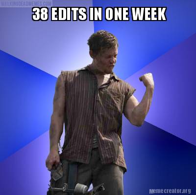 Meme Creator - Funny 38 EDITS IN ONE WEEK Meme Generator at MemeCreator ...