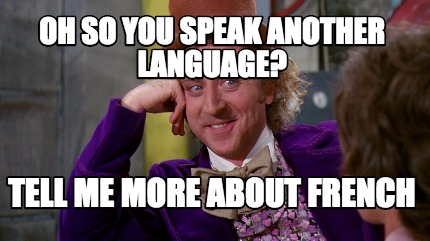 Meme Creator - Funny oh so you speak another language? Tell me more ...