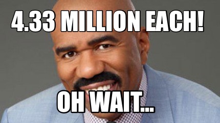 Meme Creator - Funny 4.33 Million Each! Oh wait... Meme Generator at ...