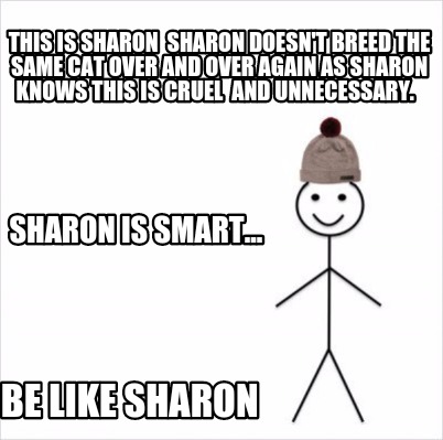Meme Creator - Funny This is Sharon Sharon doesn't breed the same cat ...