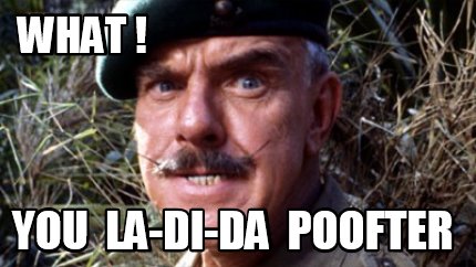 Meme Creator - Funny what ! you la-di-da poofter Meme Generator at ...