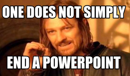 The End Funny Powerpoint