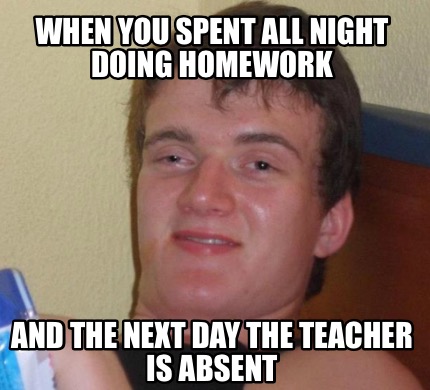 Absent From School Meme