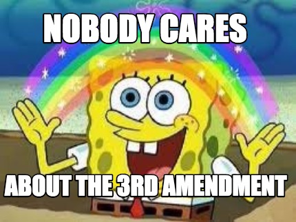Meme Creator - Nobody Cares About the 3rd Amendment Meme Generator at ...