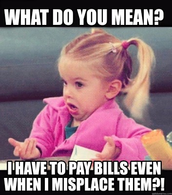 Paying Bills Funny