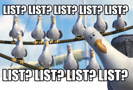 Meme Creator - Funny List? List? List? List? List? List? List? List ...