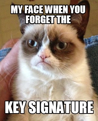 Key Signature Memes Funny Sheet Music Annotations | Know Your Meme