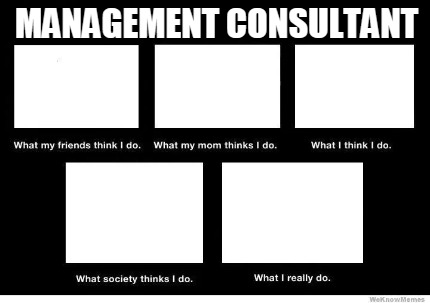 Management Consultant What My Friends Think I Do