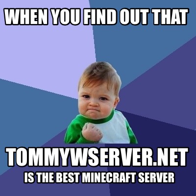 Meme Creator - Funny When You Find Out That tommywserver.net Is the ...