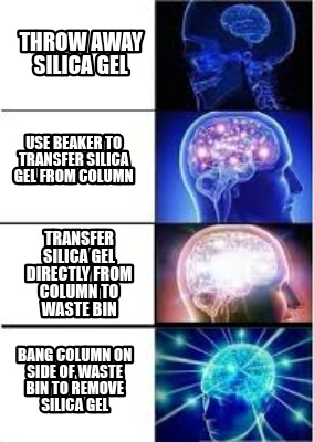 Meme Creator - Funny Throw away silica gel Use beaker to transfer ...