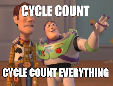 Meme Creator - Funny cycle count cycle count everything Meme Generator ...