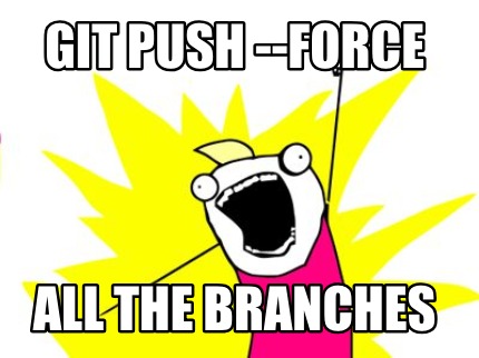 Meme Creator - Funny git push --force all the branches Meme Generator ...