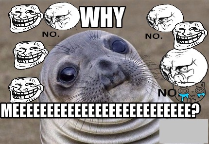 Awkward Seal Meme Blank