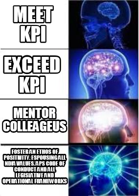 Meme Creator - Funny meet kpi Exceed KPI Mentor colleageus Foster an ...