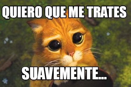 Meme Creator - Funny QUIERO QUE ME TRATES SUAVEMENTE... Meme Generator ...