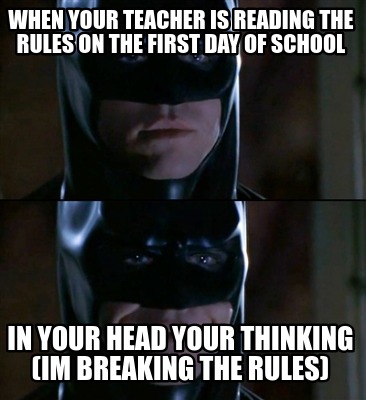 School Rules Memes