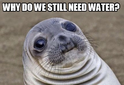 Meme Creator - Funny Why do we still need water? Meme Generator at ...