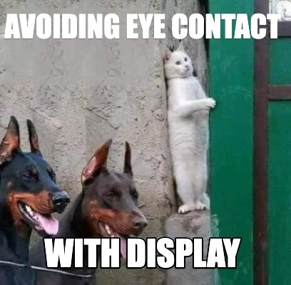 Avoid Eye Contact Meme