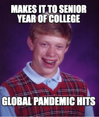 College Senior Meme Blank
