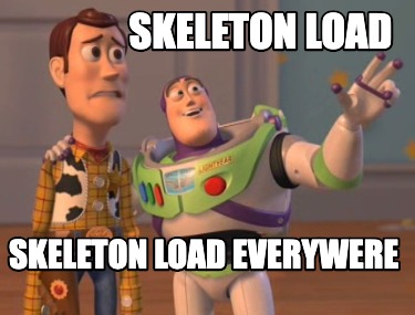 Meme Creator - Funny Skeleton load Skeleton load everywere Meme ...