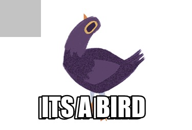 Meme Creator - Funny its a bird its a bird Meme Generator at ...