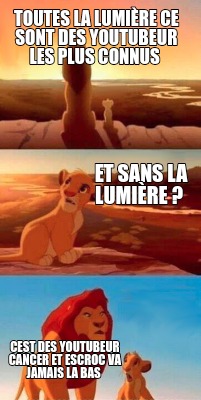 Meme Creator - Funny Toutes la lumière ce sont des Youtubeur les plus ...