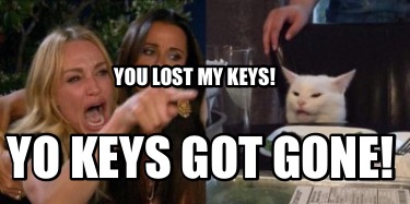 Meme Creator - Funny You lost my keys! Yo keys got gone! Meme Generator ...