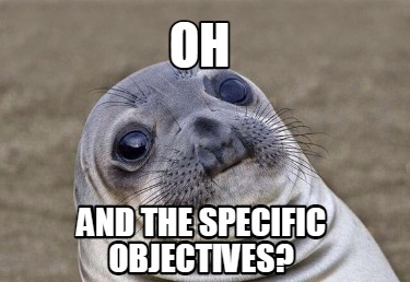 Meme Creator - Funny Oh and the specific objectives? Meme Generator at ...