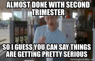 Meme Creator - Funny Almost done with second trimester So i guess you ...