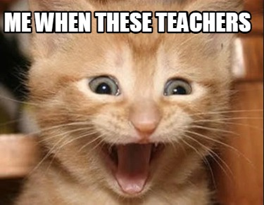 Meme Creator - Funny me when these teachers Meme Generator at ...