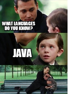 Meme Creator - Funny What lANGUAGES DO YOU KNOW? java Meme Generator at ...