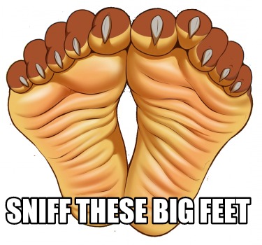 Meme Creator - Funny SNIFF THESE BIG FEET Meme Generator at MemeCreator ...