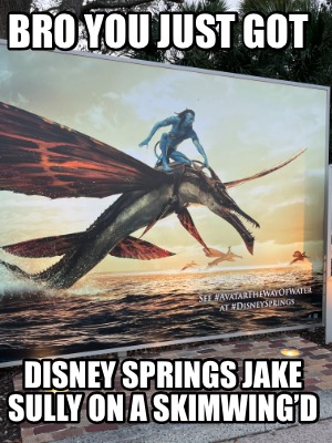 Meme Creator - Funny Bro you just got Disney Springs Jake Sully on a ...