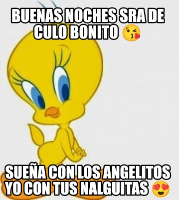 Meme Creator - Funny Buenas noches Sra de culo bonito ???? Sueña con ...