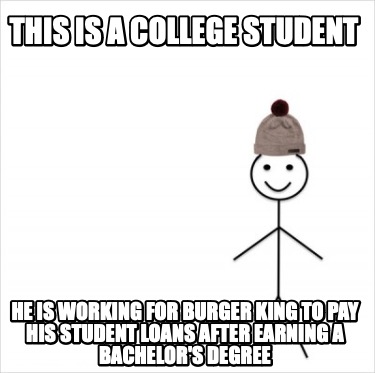 College Senior Meme Blank