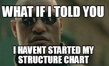 Meme Creator - Funny What if i told you i havent started my structure ...